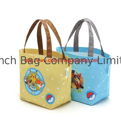 Processing  various 600D oxford monster pattern cloth shopping bag for Halloween