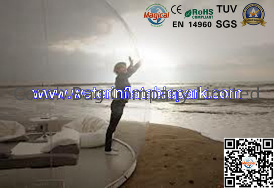 1.0mm Clear PVC Inflatable Lawn Bubble Tent For Family Rest Sleep