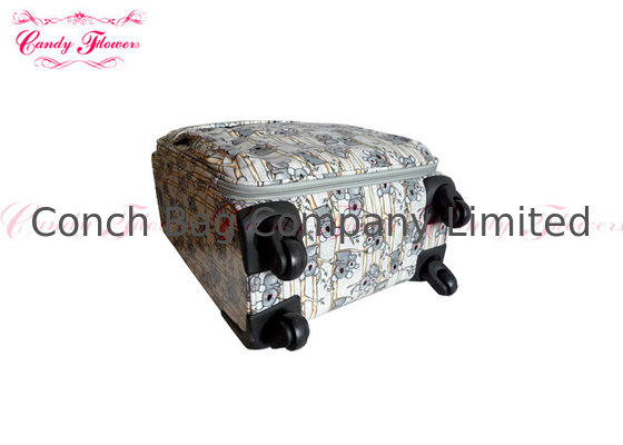 Lightest Weight 21 inch luggage / suitcases with 4 wheels , Koala Climbing Bamboo Design
