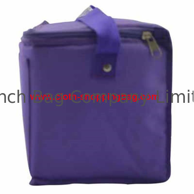 Eco friendly purple built lunch bag for women man , lunch tote bag