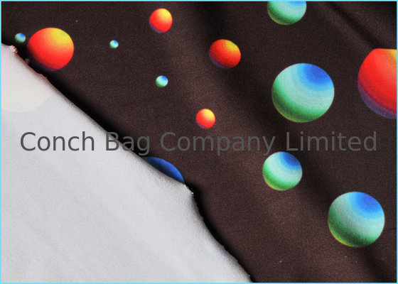 Colorful Ball Printing Polyester Lycra Custom Printed Spandex Fabric Wholesale 1.5m * 180gsm