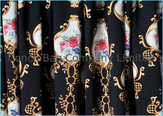 Clasical Design Printed Lycra Fabric / Warp Knitted Printed Spandex Fabric  1.5m*220gsm