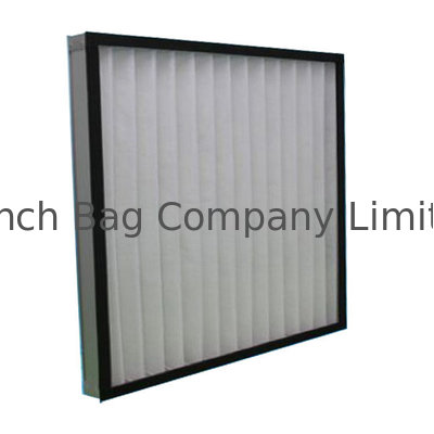 G3 Aluminum Frame Non-woven Fabric Pleated Panel Air Filters For HVAC Systems