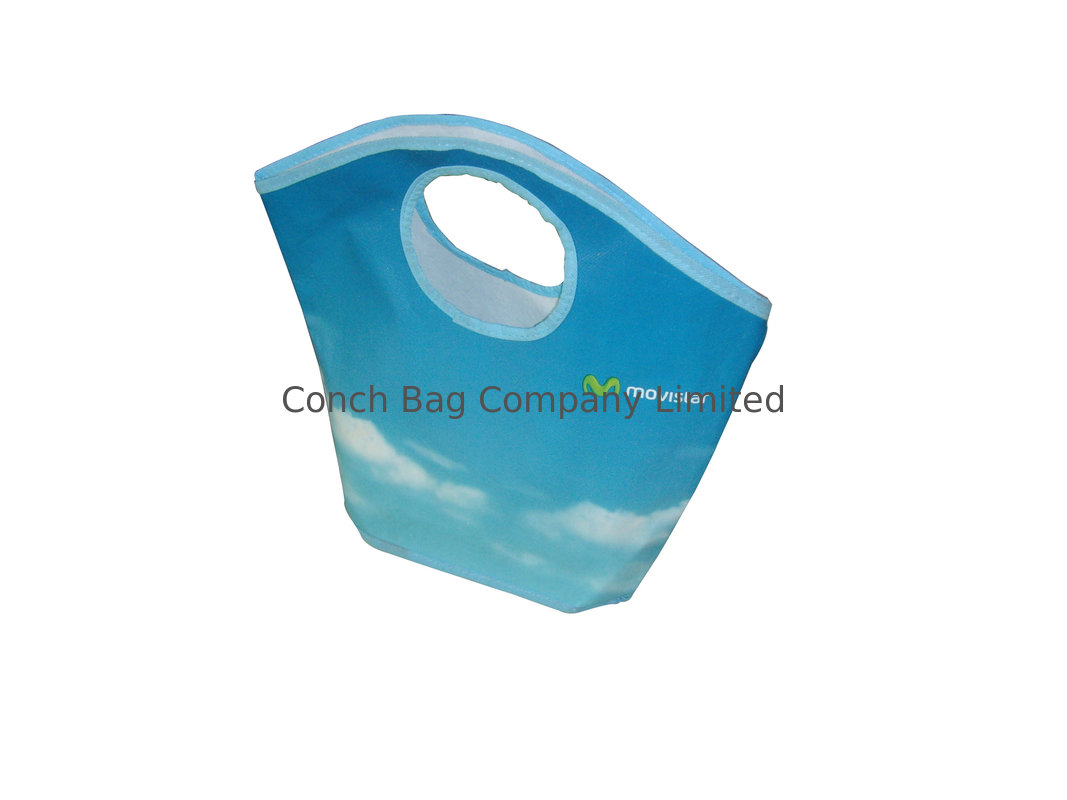 Blue PP Non Woven Laminated Bags Durable With 80gsm - 140gsm Non Woven Fabric
