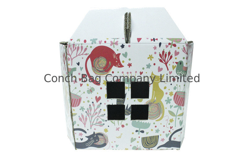 The highest advance cat and dog recycled cardboard gift boxes with CMYK printing
