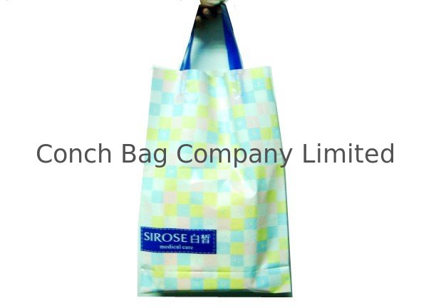 Gravure Printing Custom Die Cut Handle Plastic Polyethylene Bags