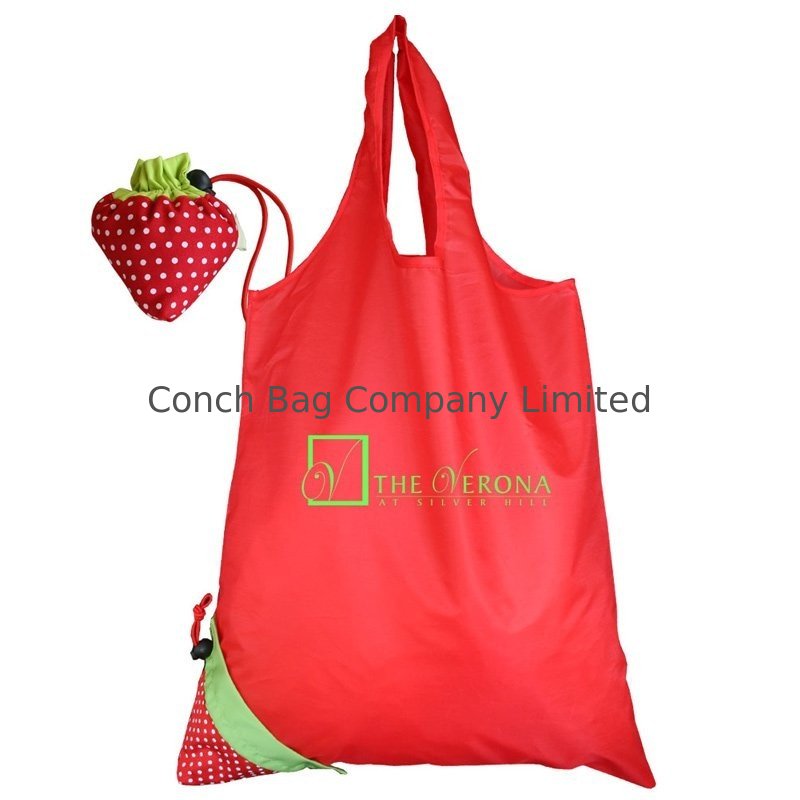 Red 190T custom reusable Non-Woven Shopping bag with Silk creen Printing logo