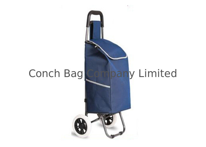 Durable foldable Portable shopping trolley bag on wheels for promotion