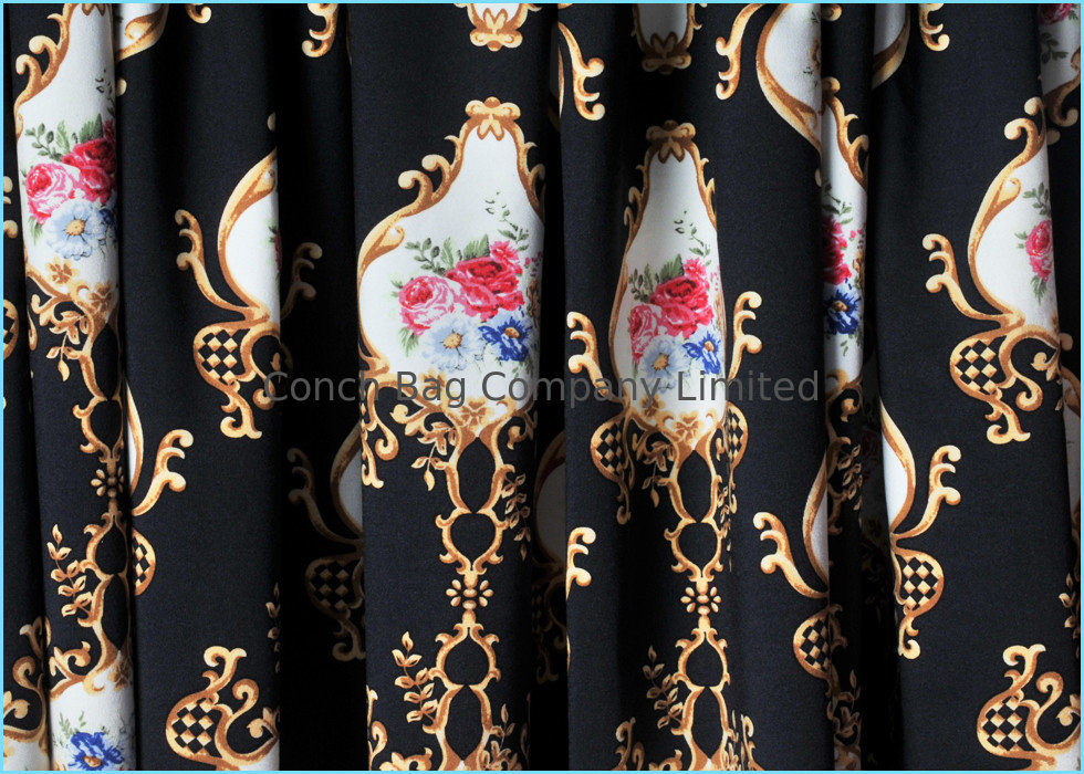 Clasical Design Printed Lycra Fabric / Warp Knitted Printed Spandex Fabric  1.5m*220gsm