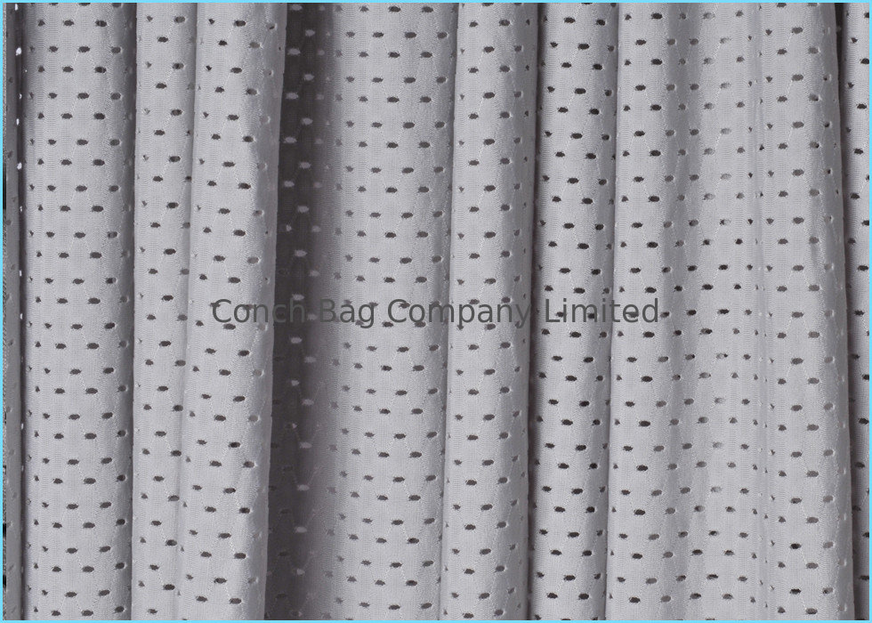Grey Cool Nylon Spandex Sheer Stretch Mesh Fabric with 85% Nylon 15% Spandex Material