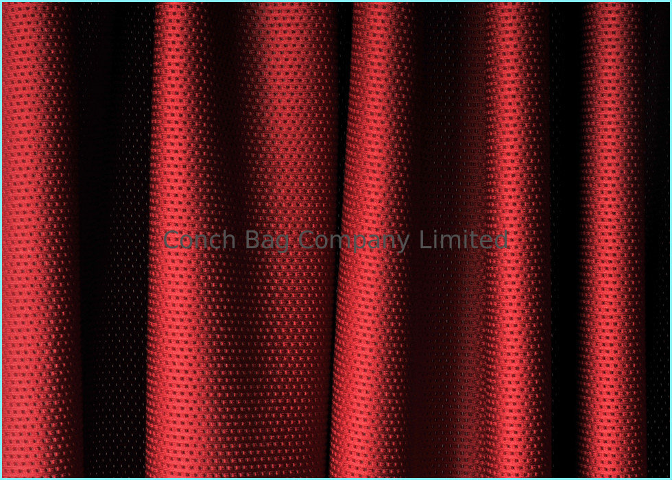 Wine Red Dri-fit Polyester Spandex 4 Way Stretch Mesh Fabric Wholesale for Sport Clothes