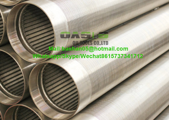 8 inch water well screen slotted pipe Johnson wedge wire screen pipe