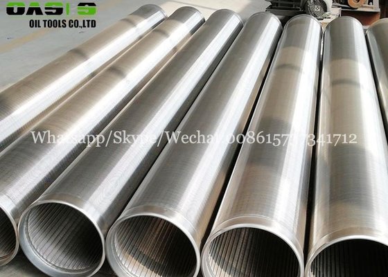 Oasis supply 304 316 Slotted V wedge Wire Screen Tube with best quality and competitive price
