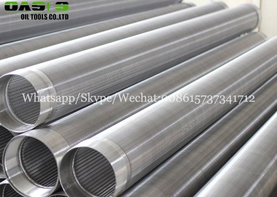 water slot screen stainless steel Johnson V wedge wire well tube for drilling