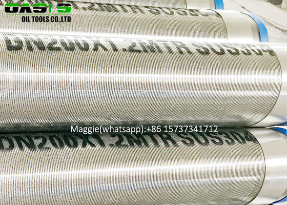 Gravel pre-packed wedge wire screens based well screen with thread coupling