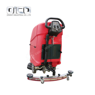 Pavement Walk Behind V5 Push-type Outdoor Street Floor Sweeper With Rotating Brushes Scrubber