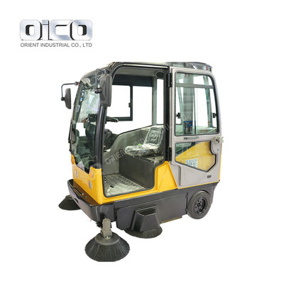 E800LC Electric All Closed Street Cleaning Sweeper / Road Sweeper Battery Powered Garden Sweeper