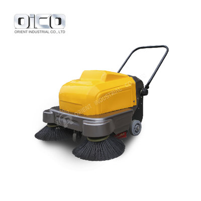 P100A Electric Rechargeable Sweeper Machine Walk Behind Sweeper With Water Tank Available