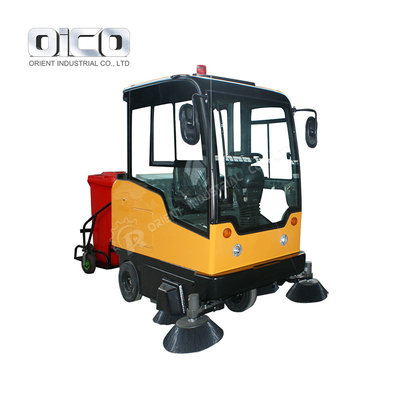 E800LC Electric Road Cleaning Equipment, All Closed Road Sweeper Battery-Powered Sweeper