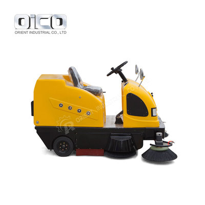 E8006 CE Certification Ride On Type Automatic Battery Powered Two Brushes Floor Sweeper Machine