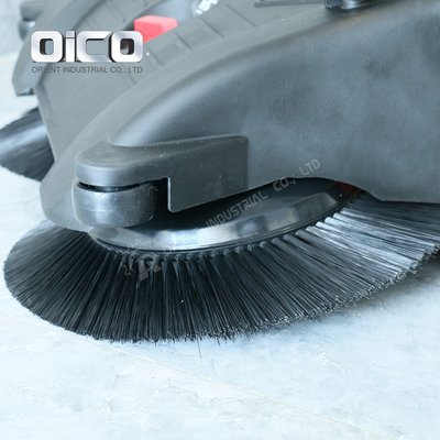 Walk behind manual sweeper / small street  sweeper / road sweeper machine