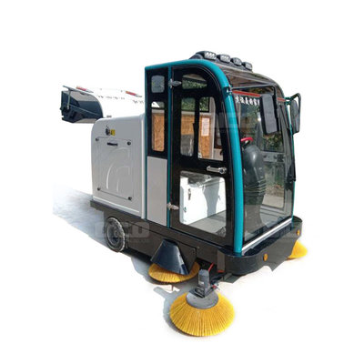 E800LD road sweeper truck  industrial sidewalk sweeper discharging sweep machine
