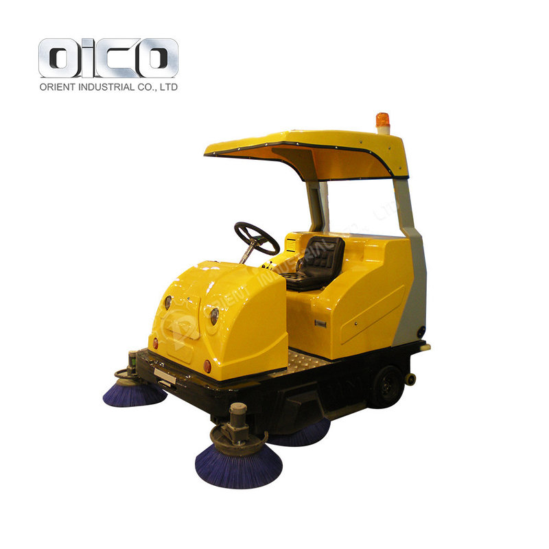 E8006 CE Certification Ride On Type Automatic Battery Powered Two Brushes Floor Sweeper Machine
