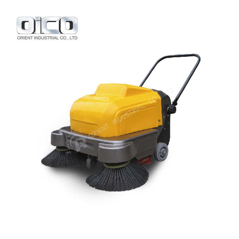 floor machines P100A Chinese cheapest hand push vacuum road sweeper with CE certificate