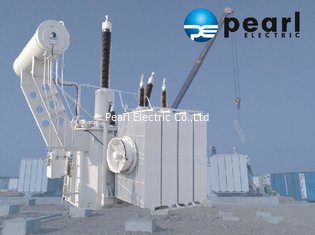 132kV Power Distribution Transformer With Steel Plate , Aluminum Alloy Enclosure