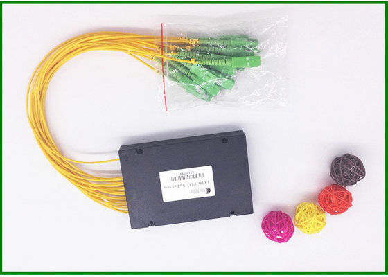SC / APC Fiber Optic PLC Splitter Low excess loss 1x16 ports  for PON CATV