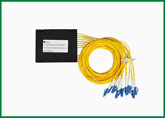 8+1 Wavelength 100GHz Fiber Optic DWDM C-band L-band Low Insertion loss