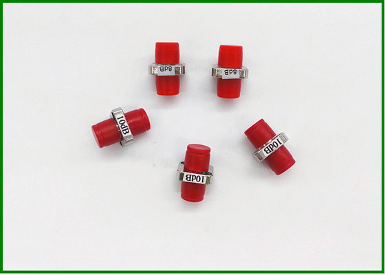 FC / PC 8dB And 10dB Fixed Optical Attenuator Single Core For Data Networks