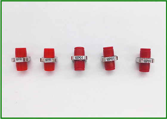 FC / PC 8dB And 10dB Fixed Optical Attenuator Single Core For Data Networks