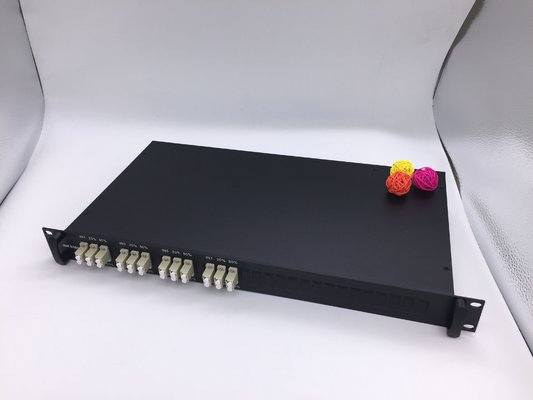 Multimode MM Filter Fiber Optic Splitter 20/80 980nm 1U Rack Mount 4 in 1 OM2