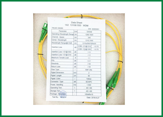 500mW Wavelength Division Multiplexer WDM fiber Coupler Optical Box for GPON FTTH