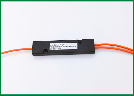 1x2 Fused Multimode Fiber Coupler , 1*2 ABS Box Splitter Module for Optical Monitoring System