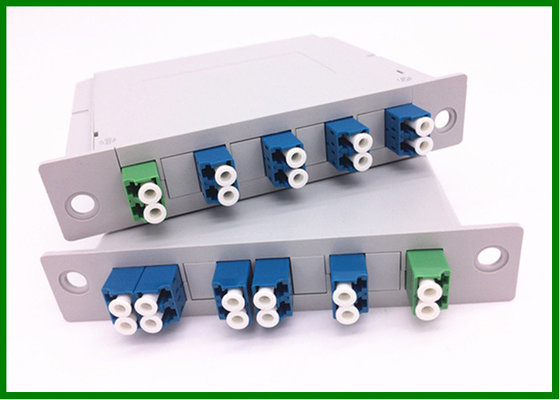 CATV system 4CH Mux+Demux CWDM with LC/UPC , Fiber Optic Mux in White