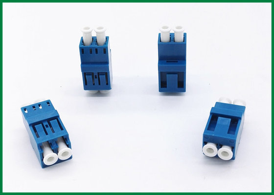 LC/UPC Duplex Fiber Optic Adaptor Without Metal , Network Equipment Optical Adapter