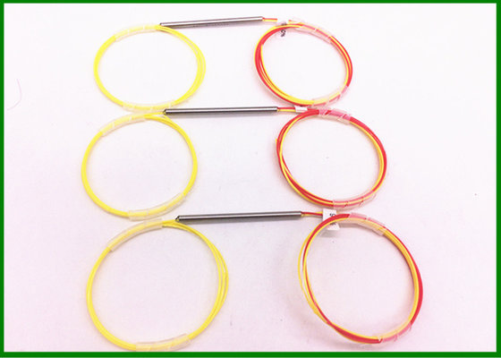 1*2 Single Mode Fiber Coupler SM Optical Splitter 0.9mm cable in steel tube for CATV system