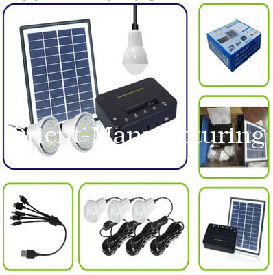 Portable Solar System with 3 Lamps and Mobile Phone Charging 10W20W mini solar home system