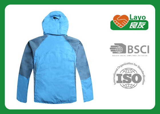 Outdoor Waterproof  Windproof Softshell Jacket With Hood 100% Nylon Material