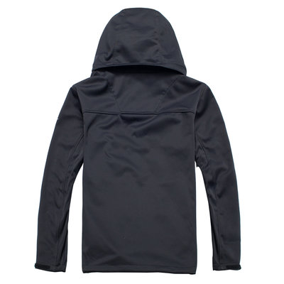 Collapsible Mens Hooded Fleece Jacket With Environmental Material