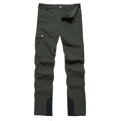 Casual Olive Waterproof Upland Hunting Pants Back Pockets Side Zipper Baggy