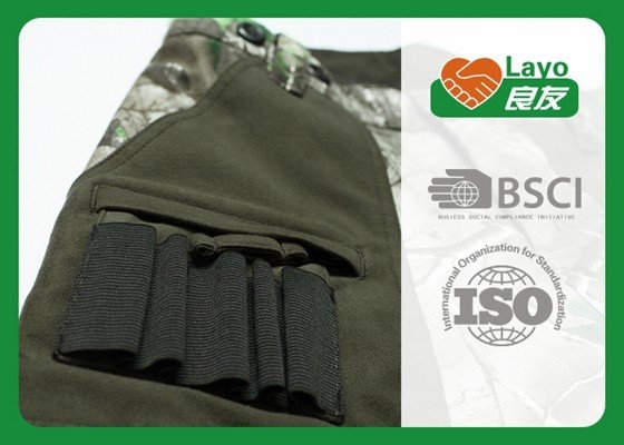 100% Polyester Mossy Oak Brush Camo Pants Waterproof For Hiking