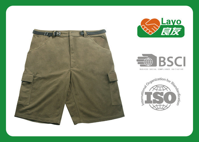Anti - Static Olive Quick Dry Pants Fleece Material For Women