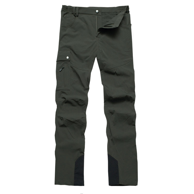 Casual Olive Waterproof Upland Hunting Pants Back Pockets Side Zipper Baggy