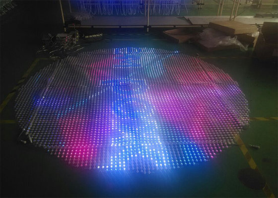 RGB Full Color LED Transparent Irregular Flexible Soft Screen