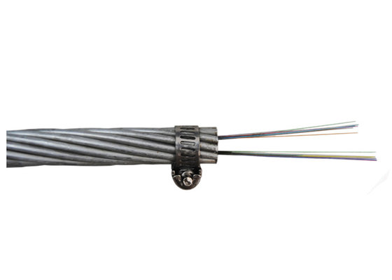Single Mode OPGW Wire Overhead Stranded Loose Tube PE / AT Out Sheath
