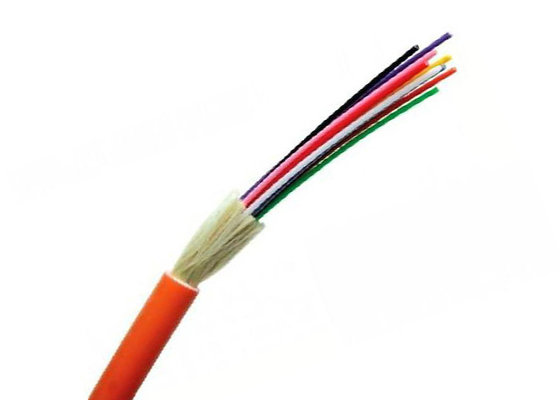 Aramid Yarn Indoor Fiber Optic Cable GJFJV Tight Buffer PVC Sheath