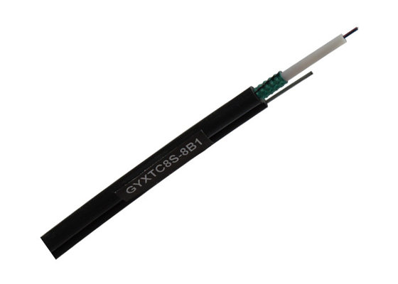 PBT Loose Tube Figure 8 Fiber Optic Cable With Steel Tape PE Sheath Material